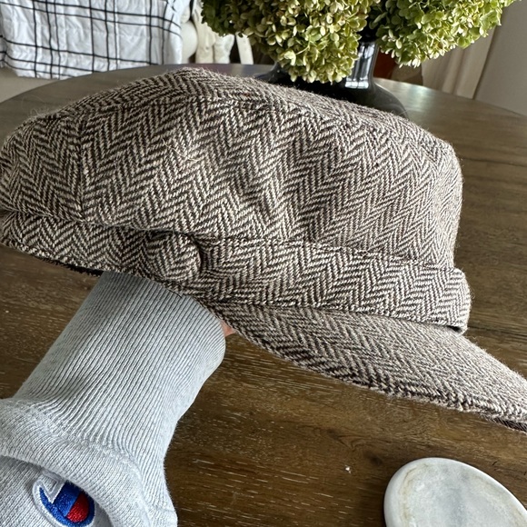 Scala | Accessories | Herringbone Newsboy Cap | Poshmark